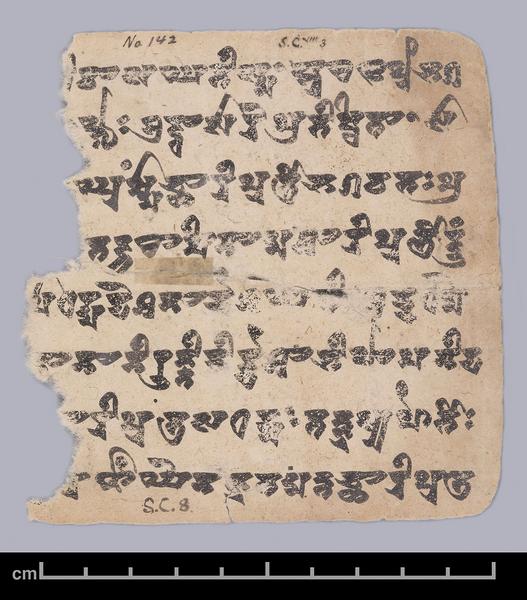 Collection object "Or.15010/73" • Sanskrit manuscript fragment ...