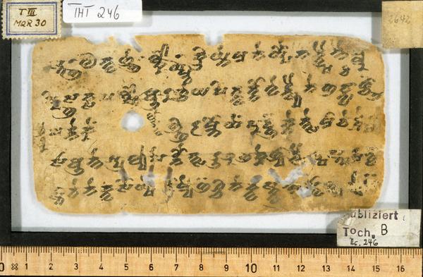 Collection object "THT 246" • Manuscript from German Central Asia ...