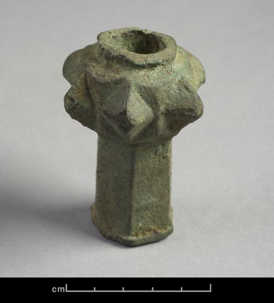 Collection object "MAS.142" • Bronze artefact shaped like a mace. The ...