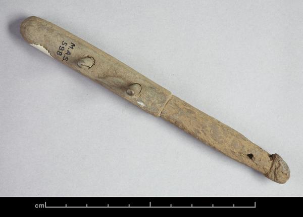 Collection object "MAS.598" • Long and slim key made of wood ...