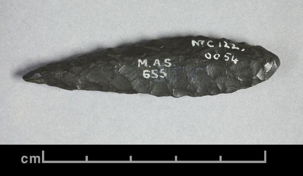 Collection object "MAS.655" • Leaf-shaped point made of jasper. This is… – International ...