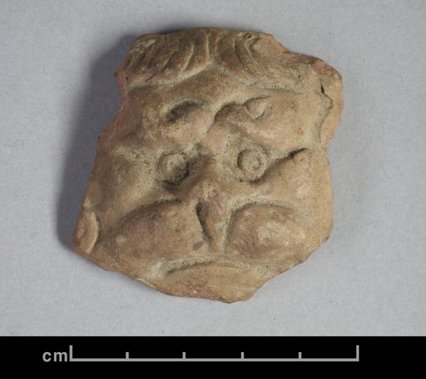 Collection object "MAS.41" • Fragmentary clay figure depicting a lion's ...