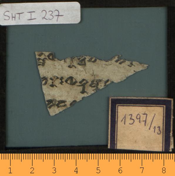 Collection object "SHT 237" • Manuscript from German Central Asia ...