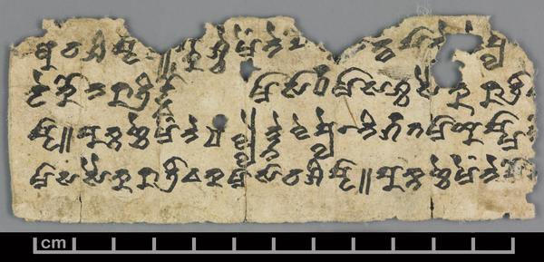 Collection object "IOL Toch 868(a)" • Manuscript fragment in Tocharian ...