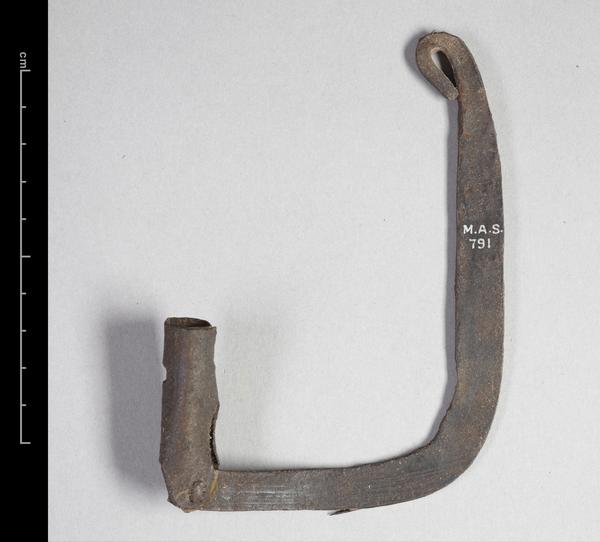 Collection object "MAS.791" • Fragment of an iron matchlock ...
