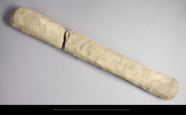 Collection object "MAS.677.ab" • Roll of yellow silk fabric ...