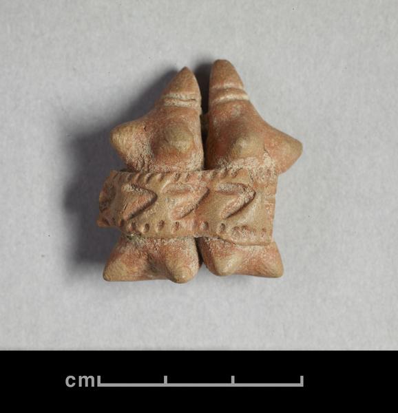 Collection object "MAS.231" • Figurine made of fired red clay, possibly ...
